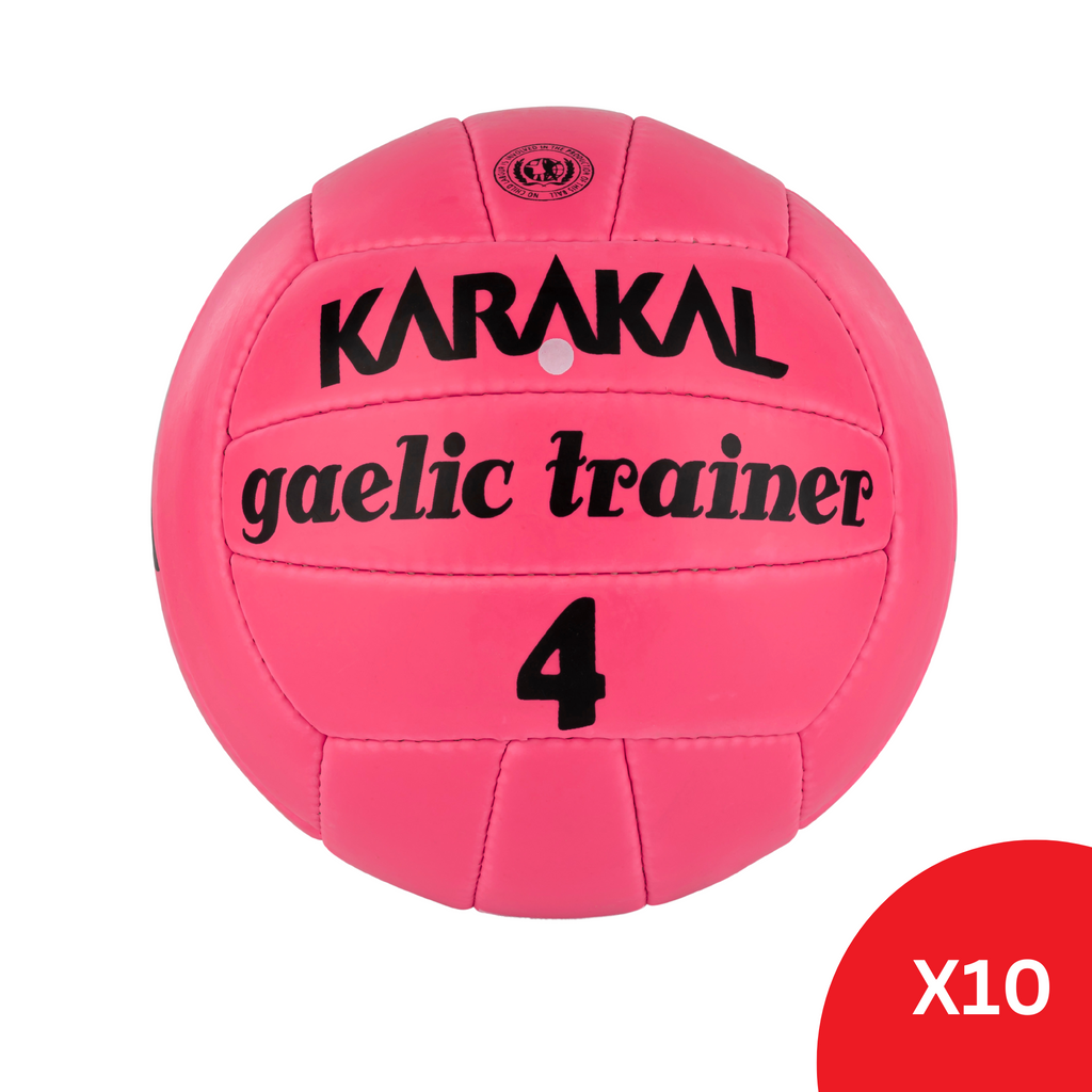 Karakal Gaelic Trainer Ball Size 4 (Pink) - 10 Pack – Karakal Ireland
